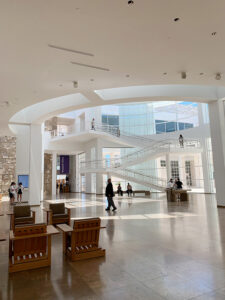 The artistic side of the Getty Museum in Los Angeles California