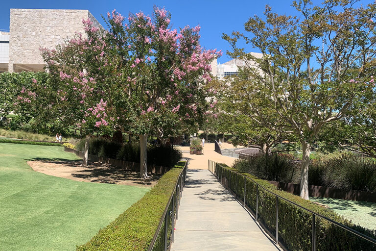 The artistic side of the Getty Museum in Los Angeles California